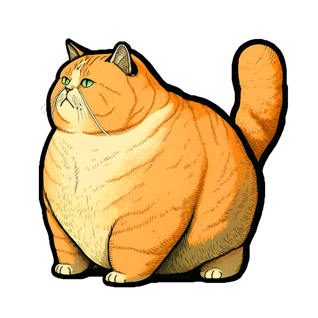 Fat Cat Sticker – WackPack
